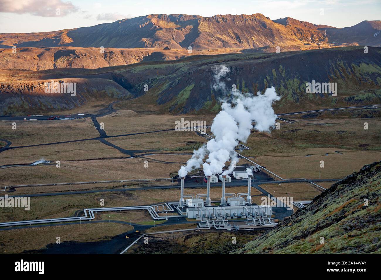 Nesjavellir Geothermal Power Station. It is the second-largest ...