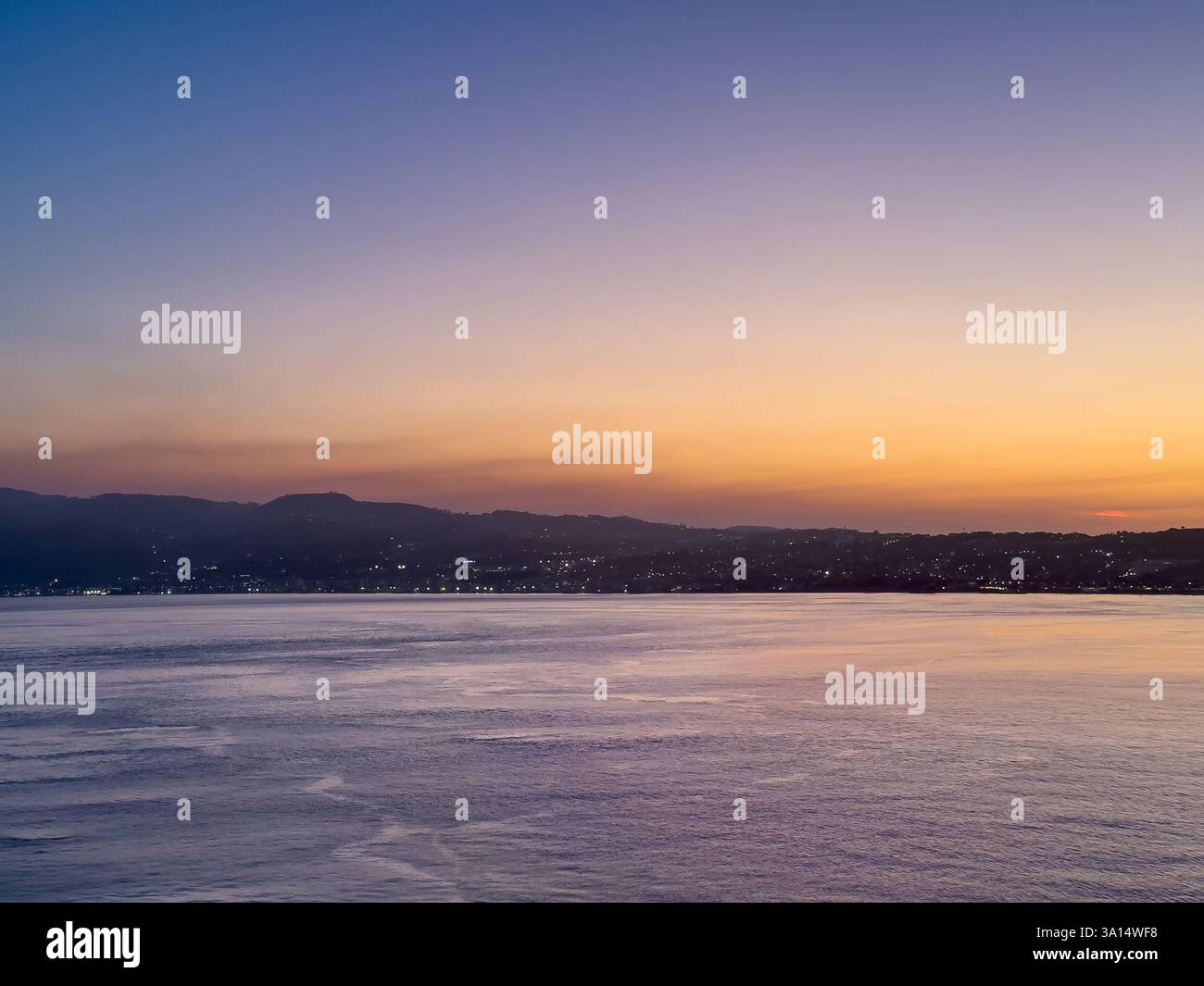 Strait of Messina, Sicily, Italy - July 5, 2024: Punta del Faro, the ...