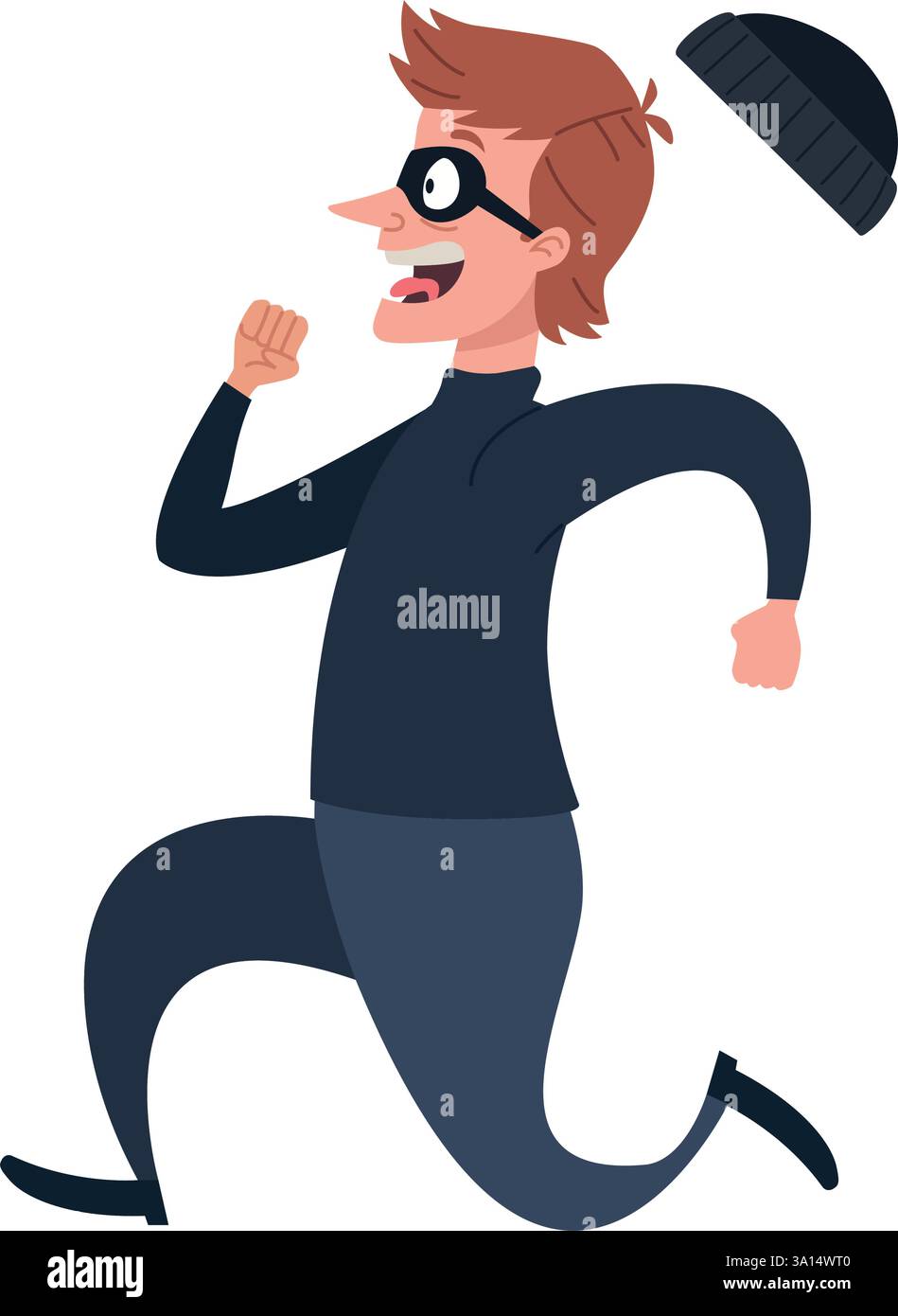Bank robber escaping Stock Vector Images - Alamy