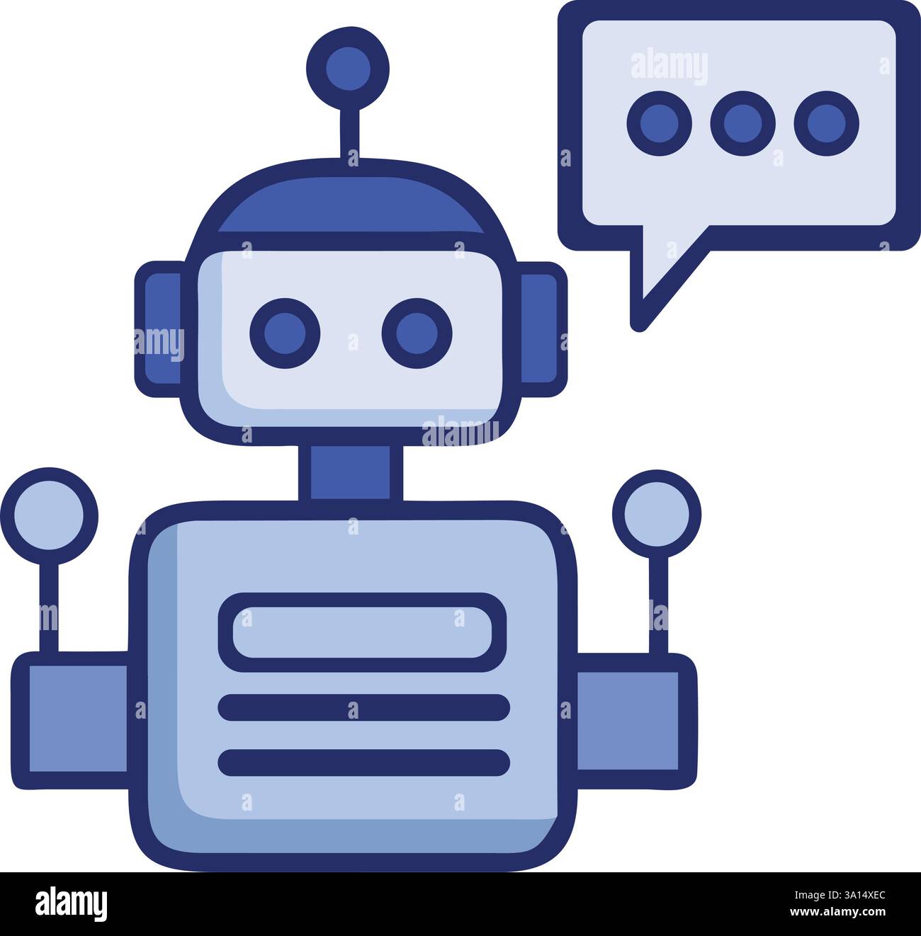 AI Chatbot Robot Conversation Technology Icon Stock Vector Image & Art ...