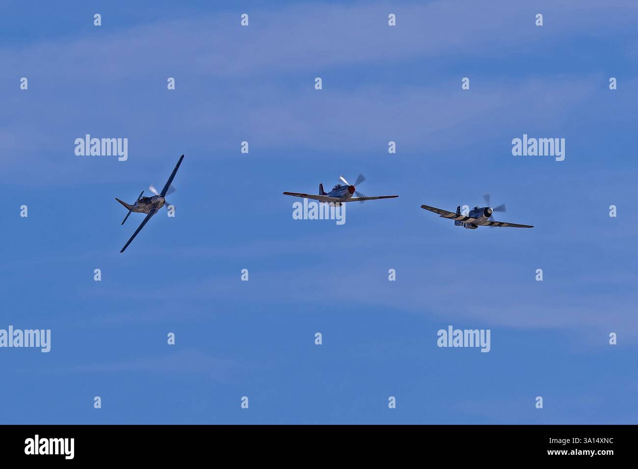 Davis Monthan AFB 3-2-2025 Tucson, AZ USA 3 ship formation practicing ...
