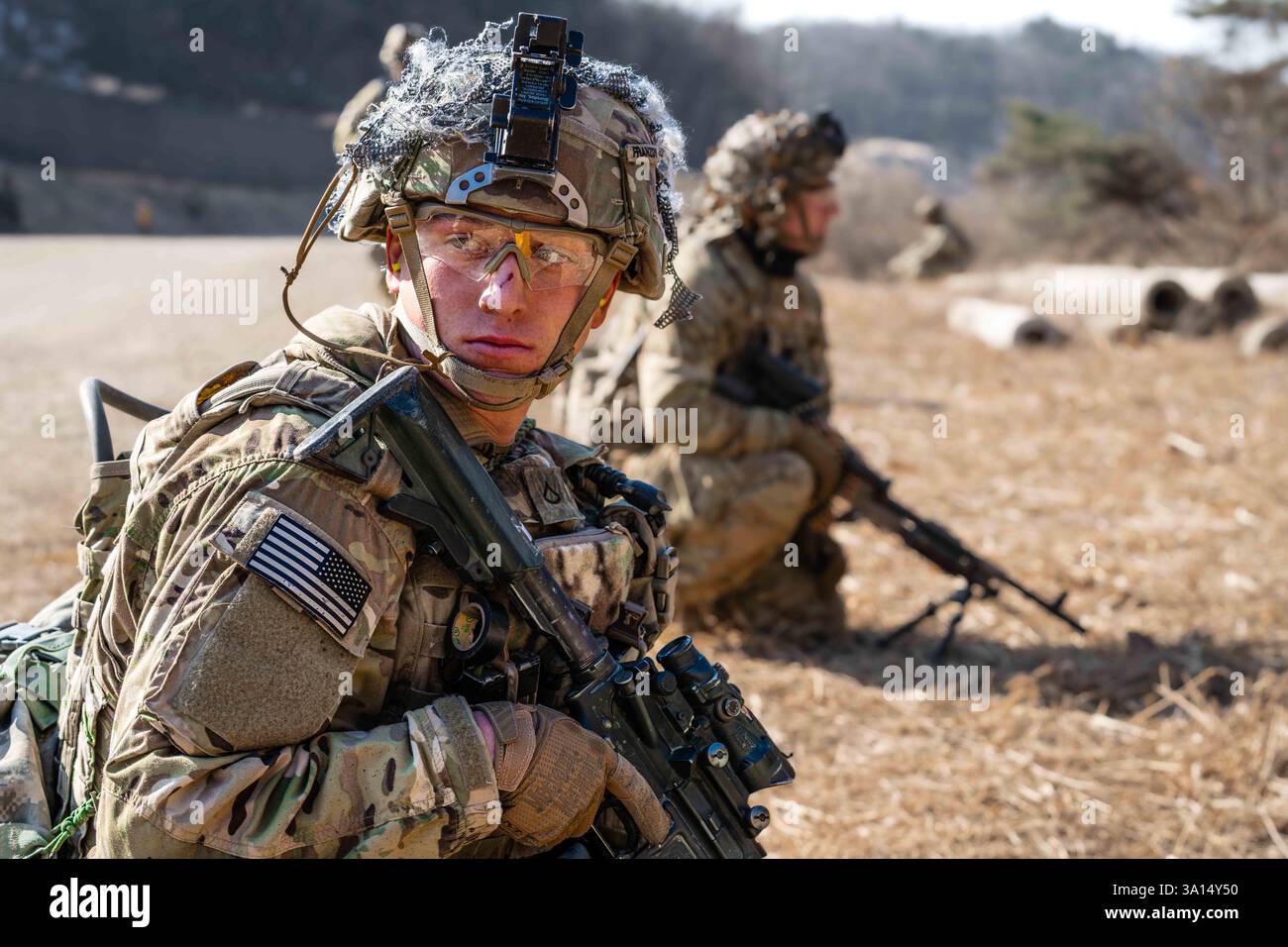 Camp Humphreys, South Korea. 21st Feb, 2025. U.S. Army soldiers ...