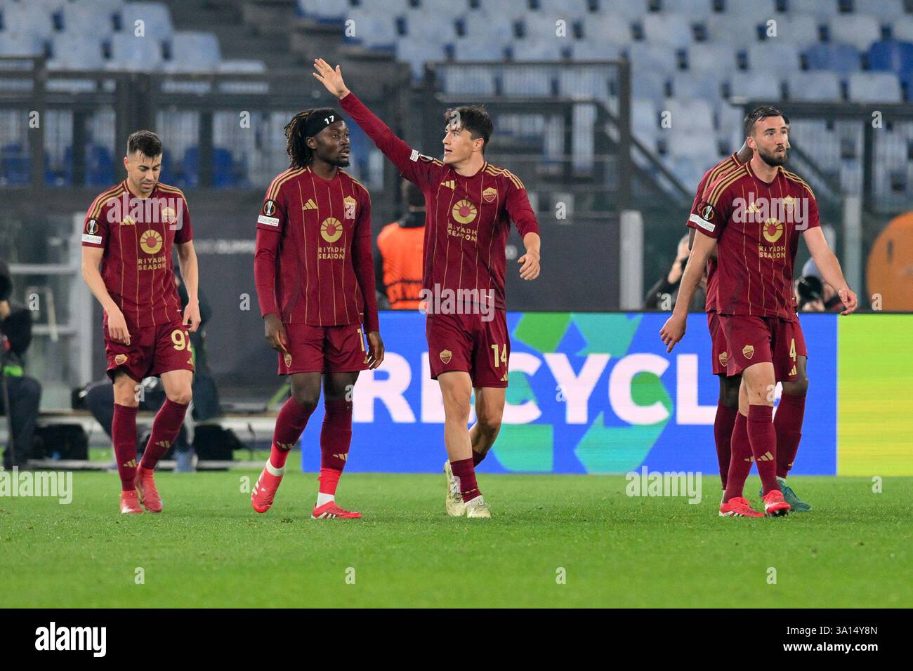 Olimpico Stadium, Rome, Italy - Eldor Shomurodov of AS Roma celebrates ...