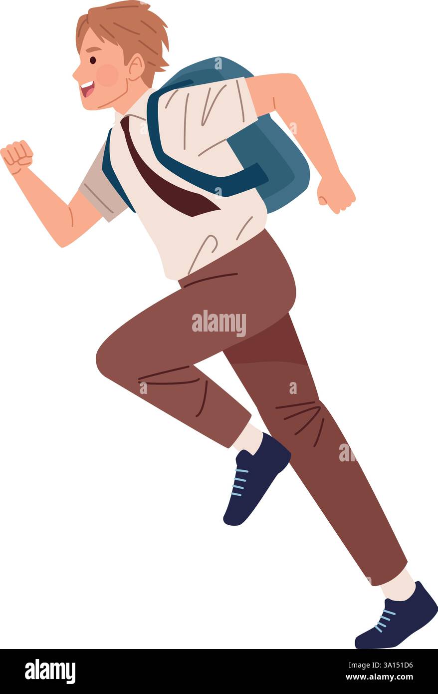 Athletic student Stock Vector Images - Alamy