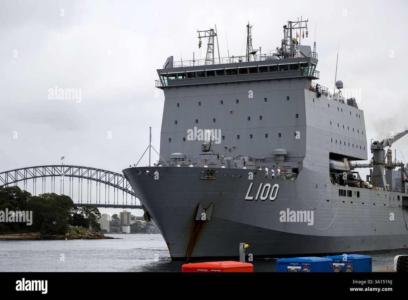 HMAS Choules arrives with rescued Lithuanian rower Aurimas Mockus at ...