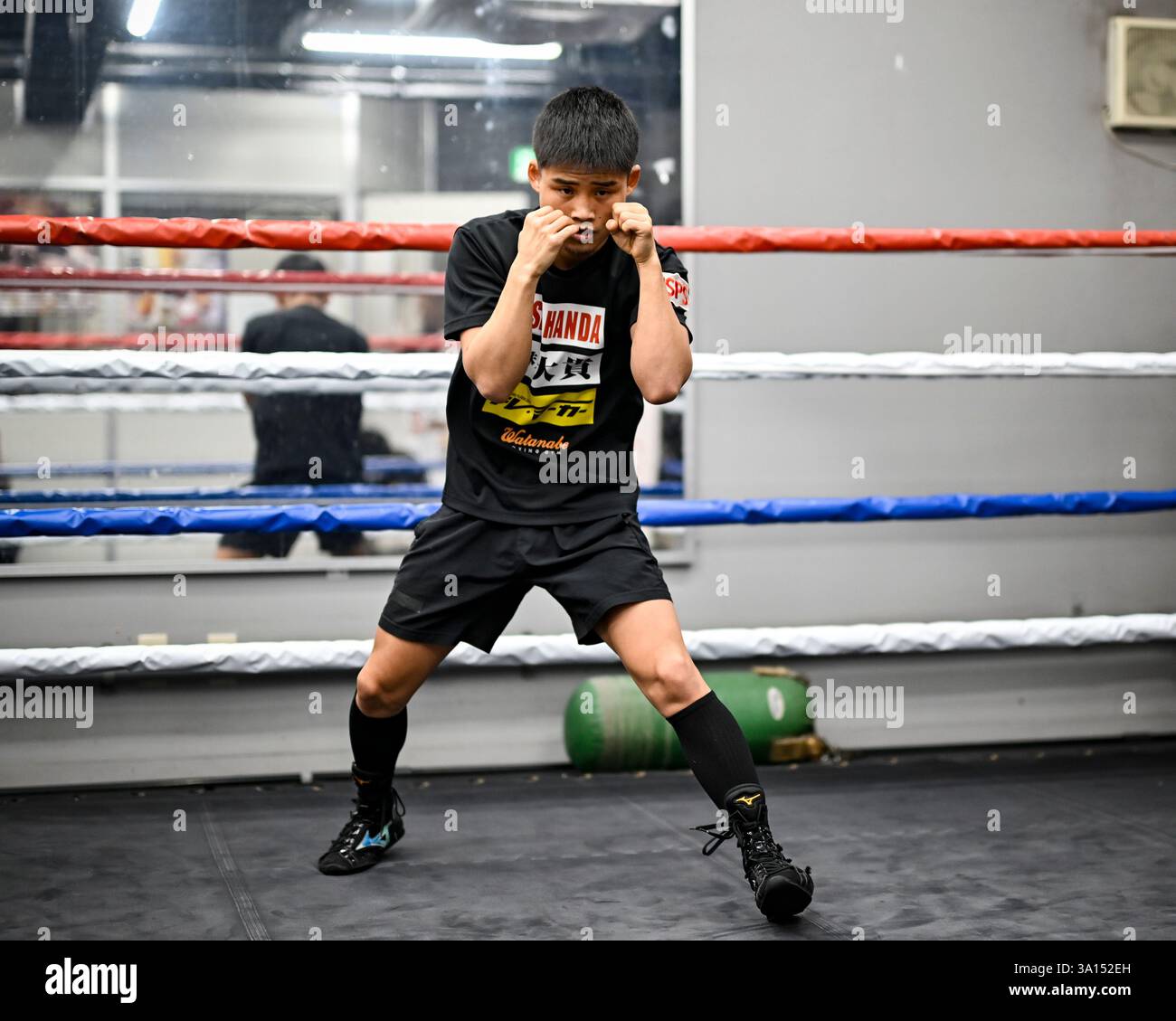Hiroto Kyoguchi of Japan during a public workout in Tokyo, Japan on ...