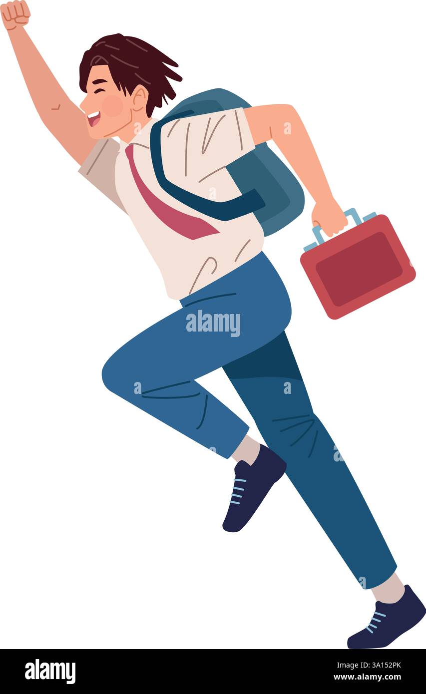 Athletic student Stock Vector Images - Alamy