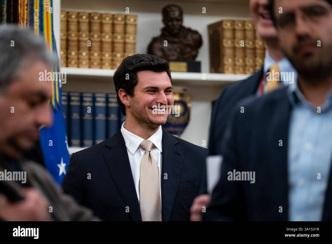 Michael Boulos, husband of Tiffany Trump, in the Oval Office of the ...