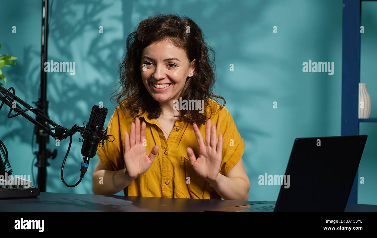 Content creator doing story time type of video for audience, filming in ...