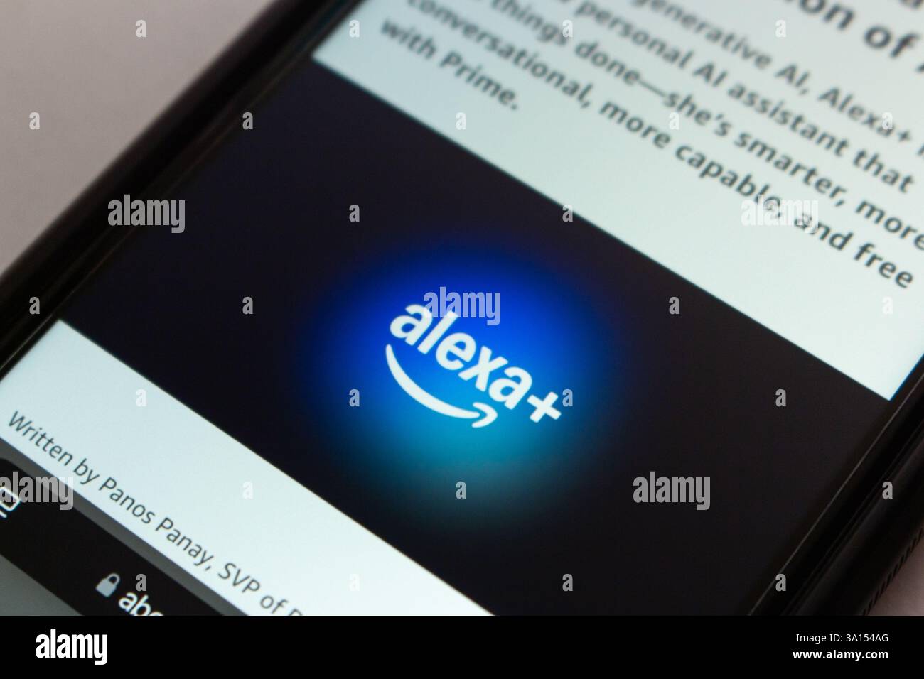 Alexa+ logo from the Amazon website. Alexa Plus is Amazon's next-generation AI-powered voice ...