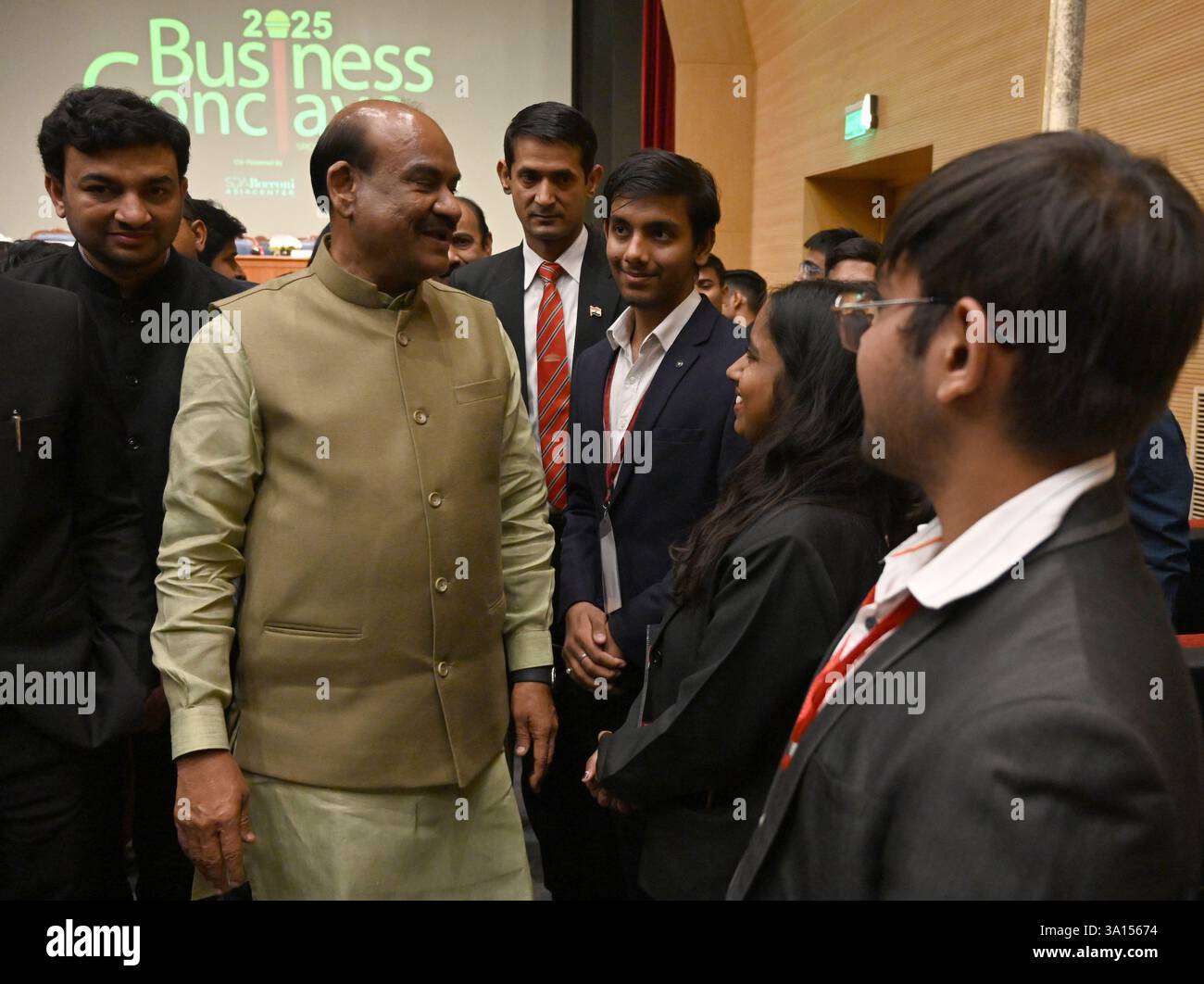 NEW DELHI, INDIA - MARCH 6: Lok Sabha Speaker Om Birla Interact with ...