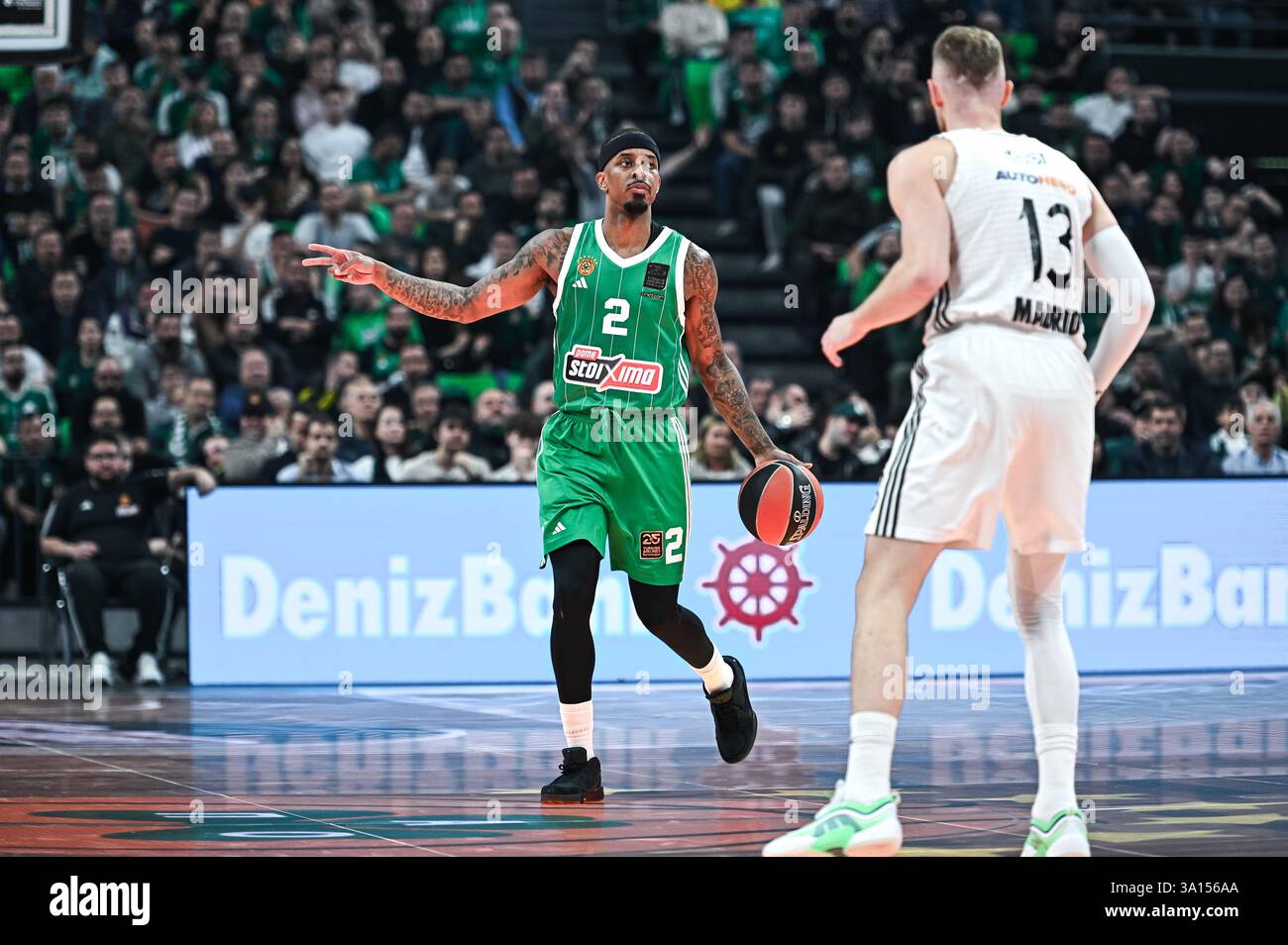 March 6, 2025, Athens, Athens, Greece: 2 LORENZO BROWN of Panathinaikos ...