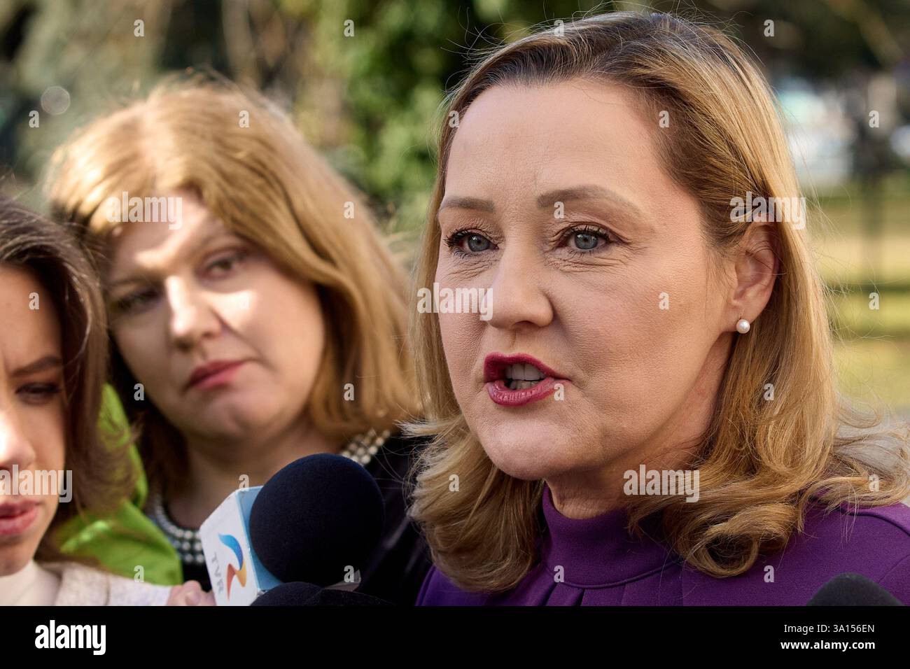 Bucharest, Romania. 6th Mar, 2025: Elena Lasconi, president of the Save ...