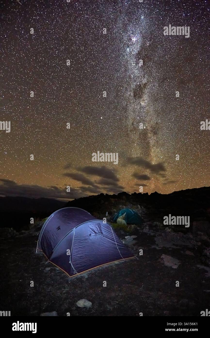 Starry Southern Sky Wild Camping Stock Photo - Alamy