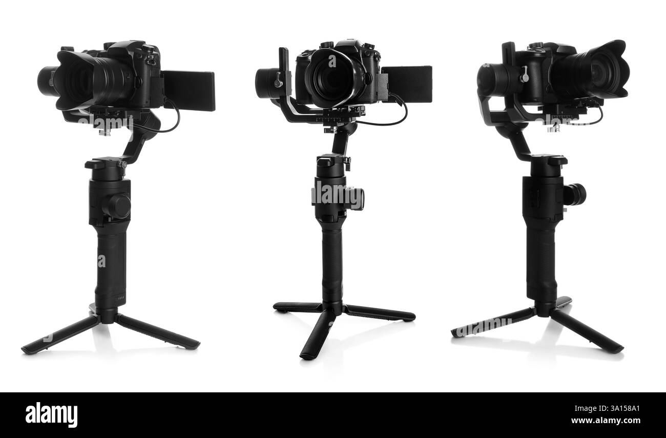 Videographer tool Black and White Stock Photos & Images - Alamy