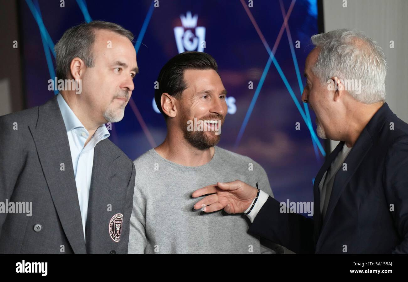 Inter Miami co-owner Jose Mas, left, and managing owner Jorge Mas ...