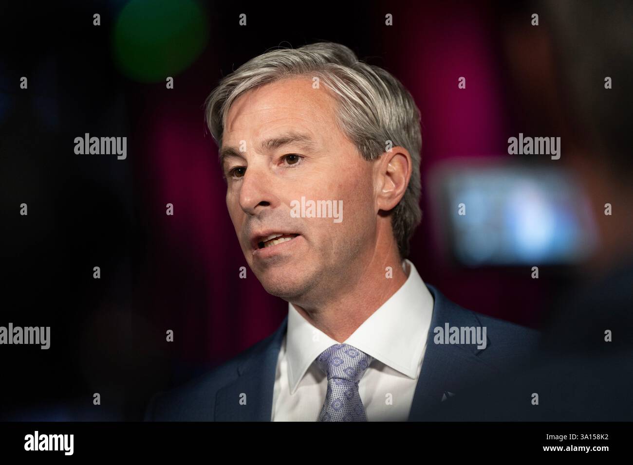 Halifax, Canada. 14th Nov, 2024. Nova Scotia Premier Tim Houston speaks ...