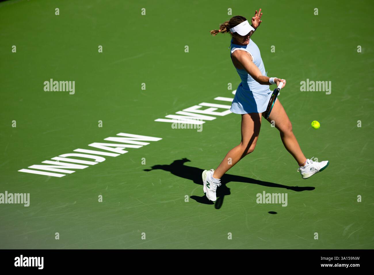INDIAN WELLS, CALIFORNIA - MARCH 06: Caty McNally of USA in action ...