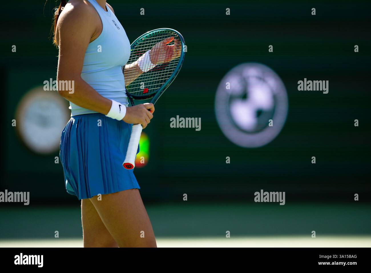 INDIAN WELLS, CALIFORNIA - MARCH 06: Emma Raducanu of Great Britain ...