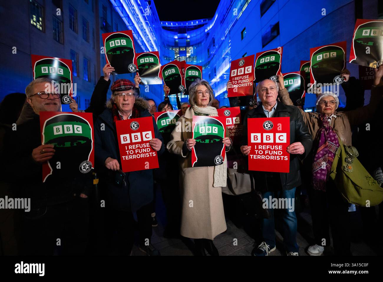 Dame Maureen Lipman takes part during the demonstration. A ...