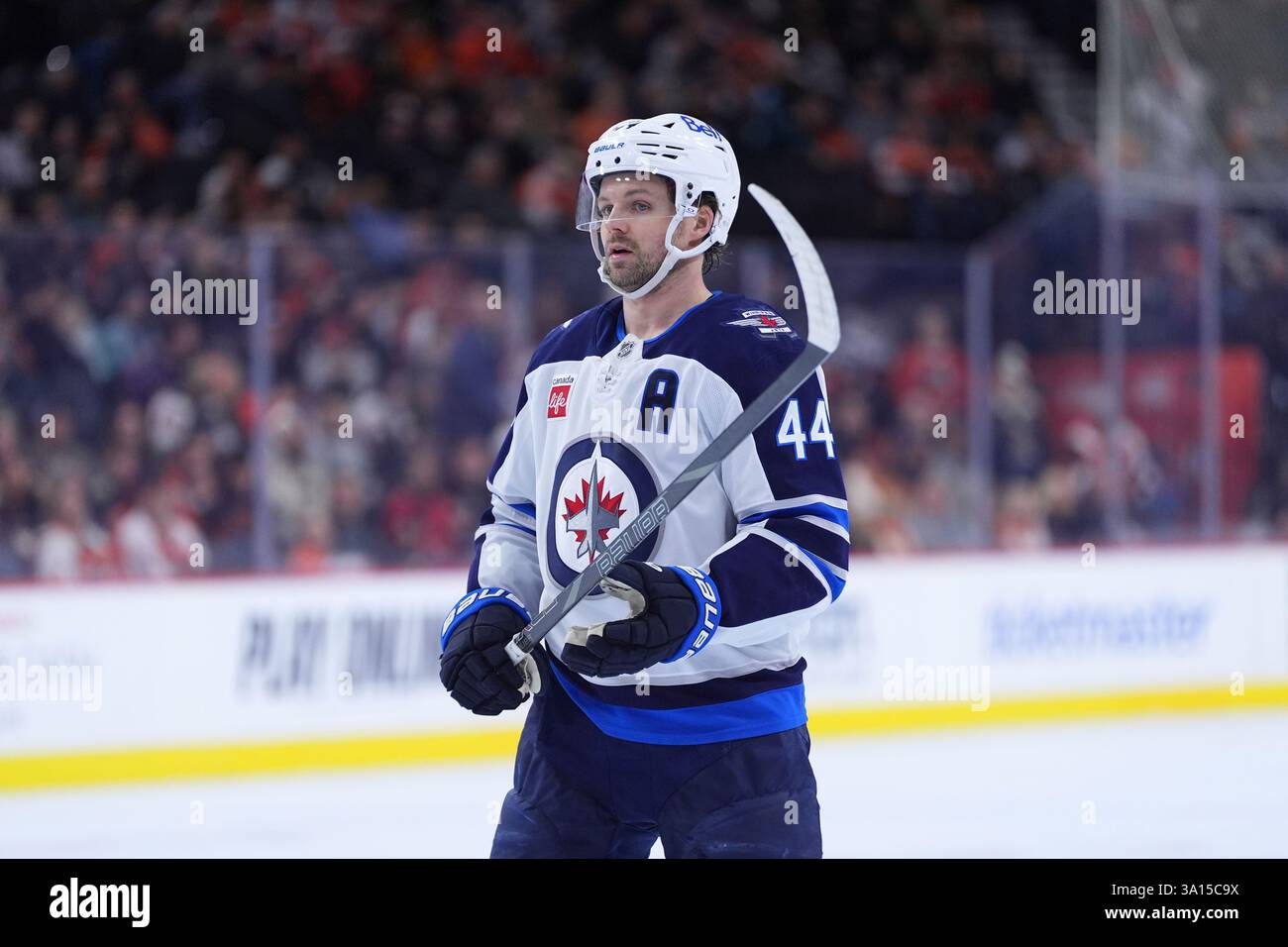 Winnipeg Jets' Josh Morrissey plays during an NHL hockey game Thursday ...