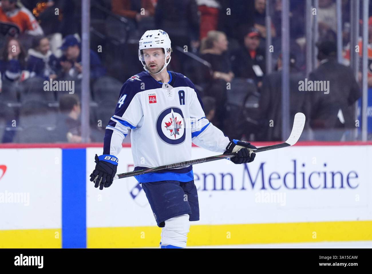 Winnipeg Jets' Josh Morrissey plays during an NHL hockey game Thursday ...