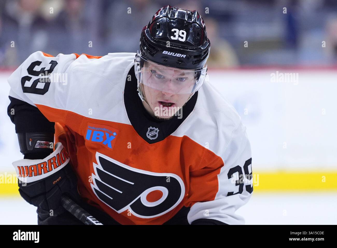 Philadelphia Flyers' Matvei Michkov plays during an NHL hockey game ...