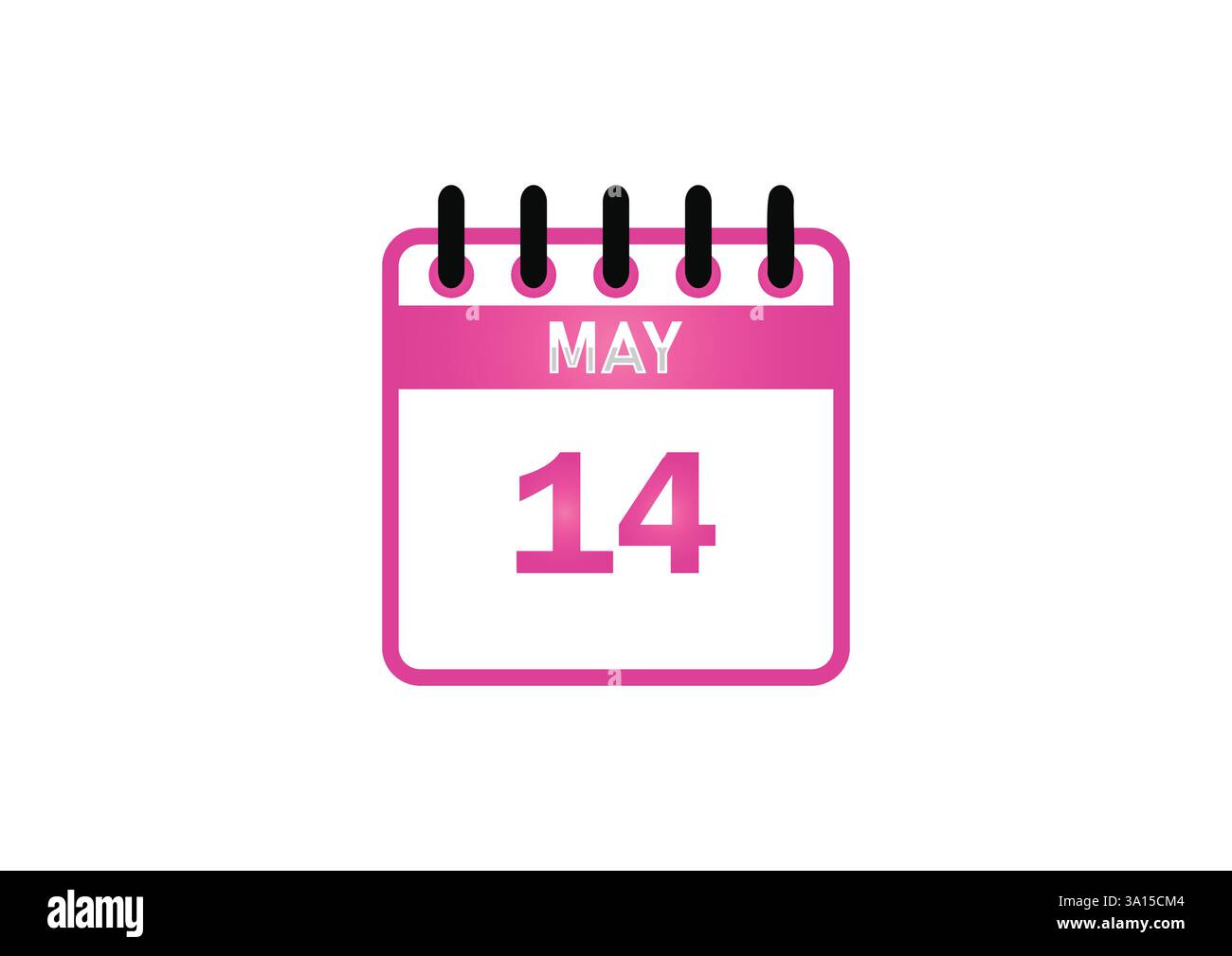 May 14 Calendar Icon – Important Date, Reminder, Event Planner Stock ...