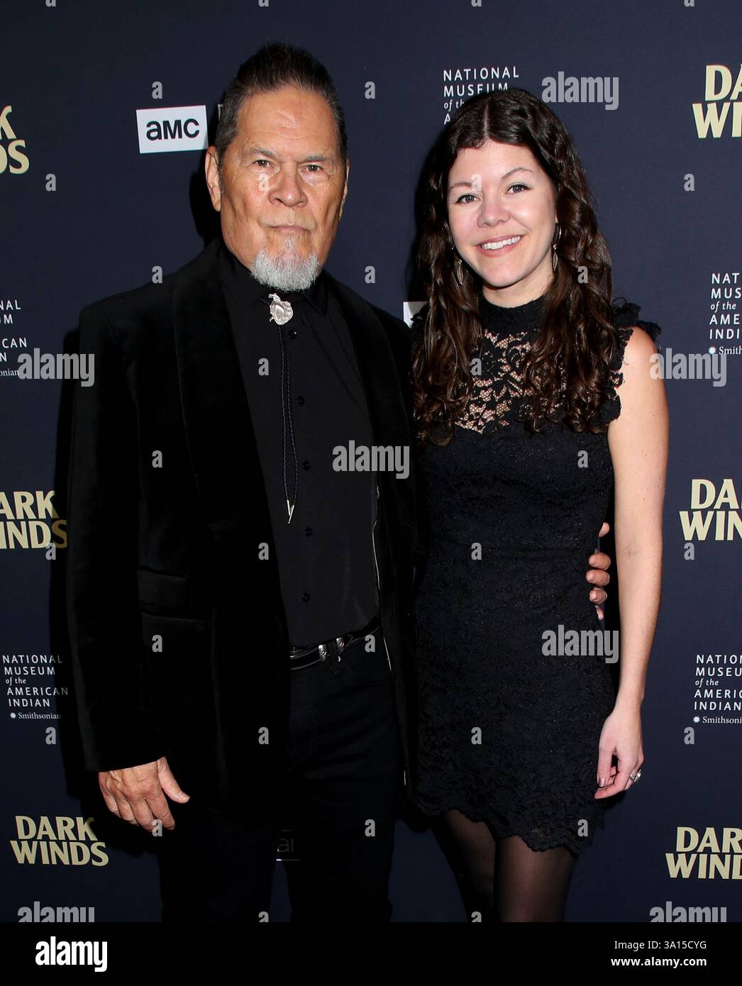 A Martinez and daughter Devon Martinez attending AMC's 'Dark Winds' Season 3 Premiere held at ...