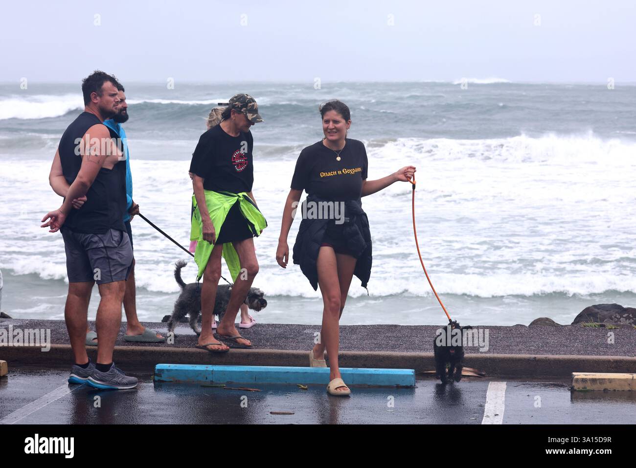 Scenes at Main Beach in Byron Bay March 7, 2025. A tropical cyclone set ...