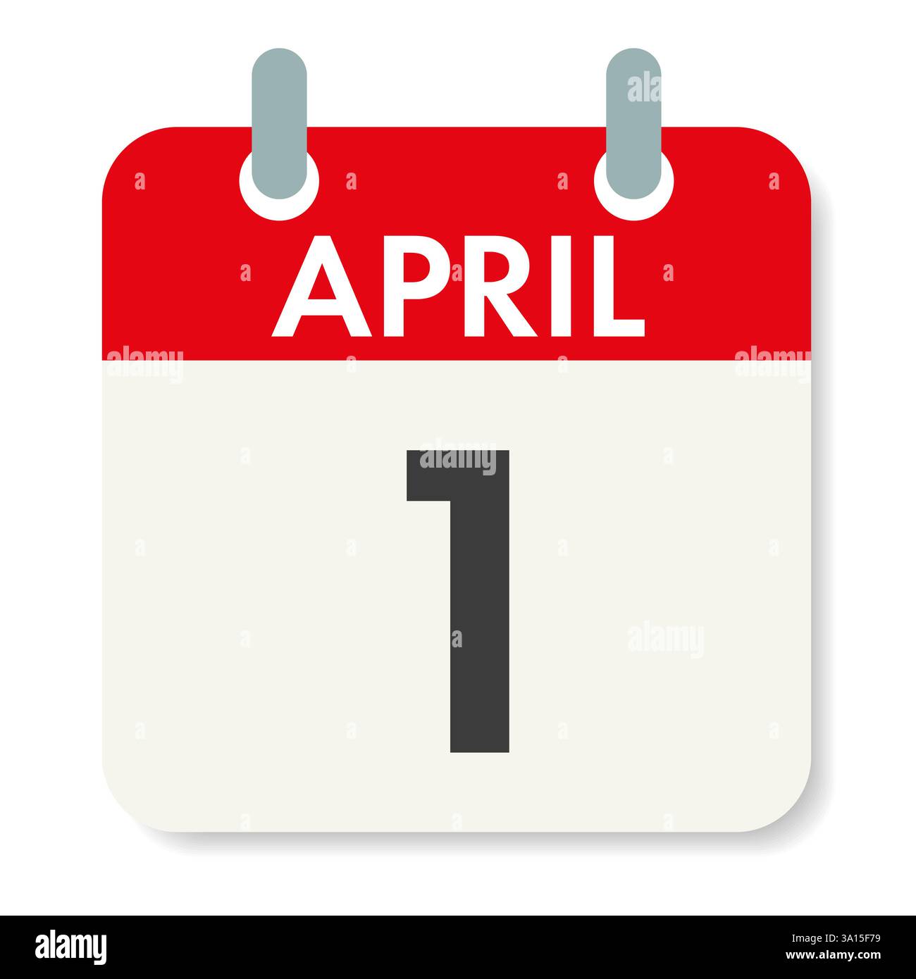 APRIL 1. April Fool Day. Calendar sheet. Holiday date. illustration ...