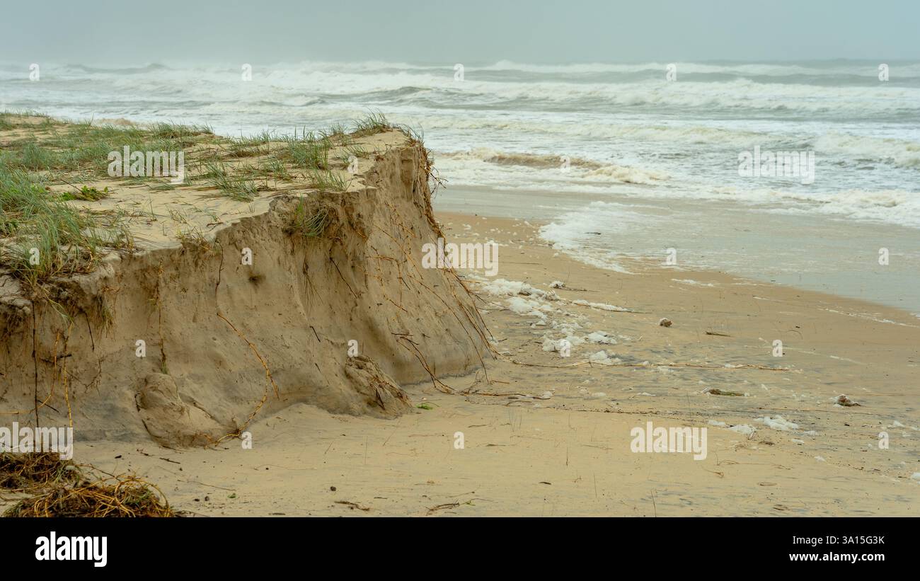 Gold Coast, QLD, Australia - Mar 7, 2025: Stormy weather with cyclone ...