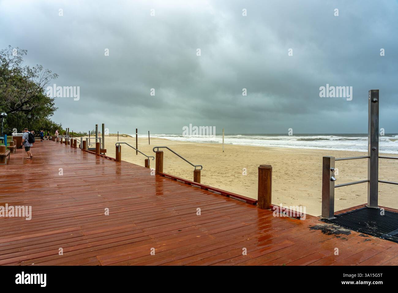 Gold Coast, QLD, Australia - Mar 7, 2025: Stormy weather with cyclone ...