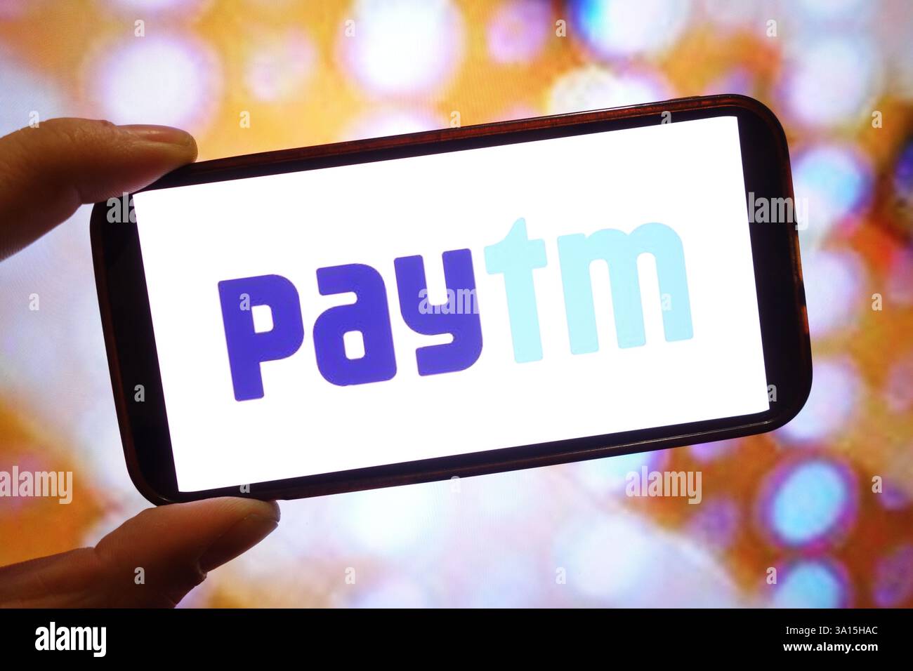 Poland. 04th Mar, 2025. In this photo illustration, the Paytm company ...