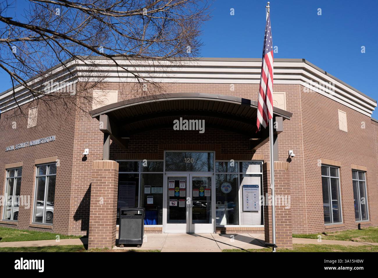A Social Security Administration office building is seen Thursday ...