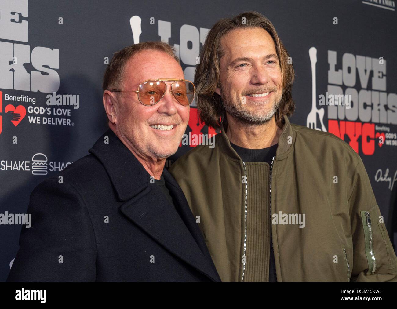 New York, United States. 06th Mar, 2025. Michael Kors and Lance LePere ...