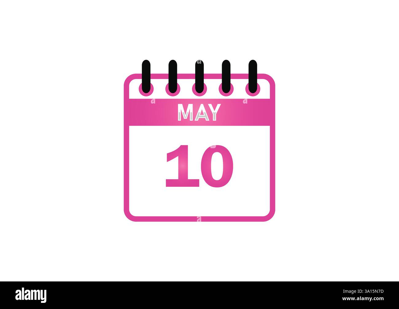 May 10 Calendar Icon – Important Date, Event Reminder, Planner Stock ...