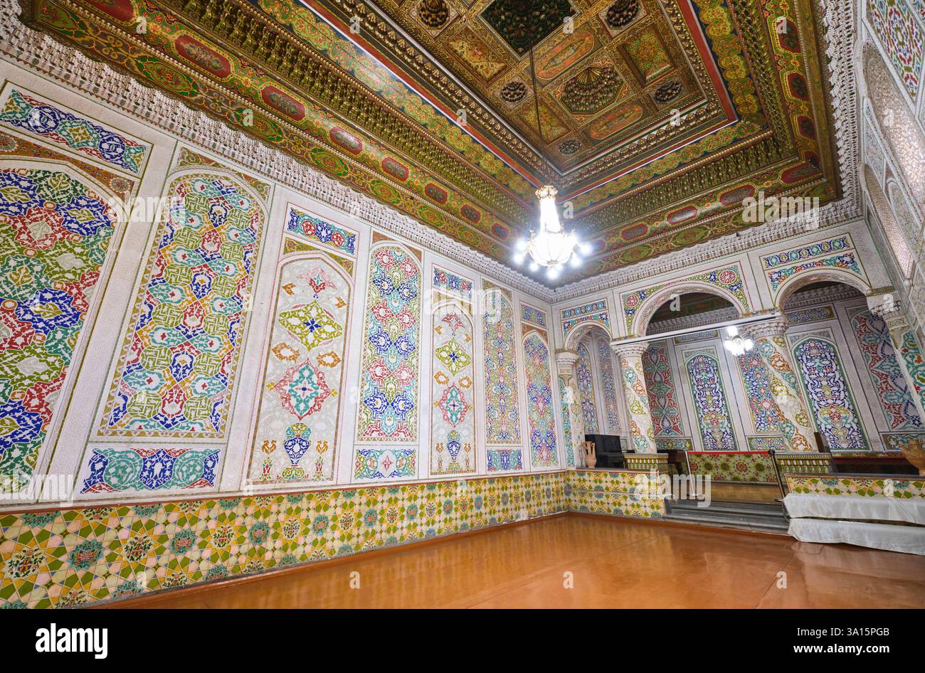 View of a classic, Tsar era merchant, public, receiving room. At the ...