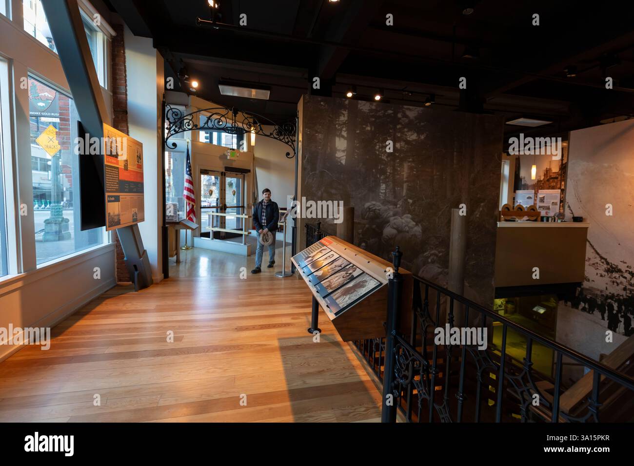 Seattle, Washington, USA. 6th March 2025. A visitor enters Klondike ...