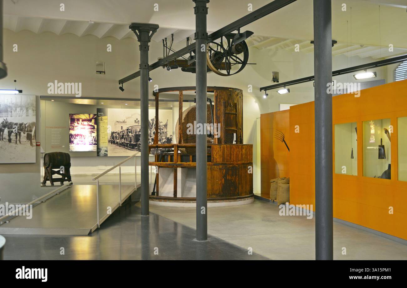 The tanner's trade room at the Leather Museum in Igualada, Catalonia ...