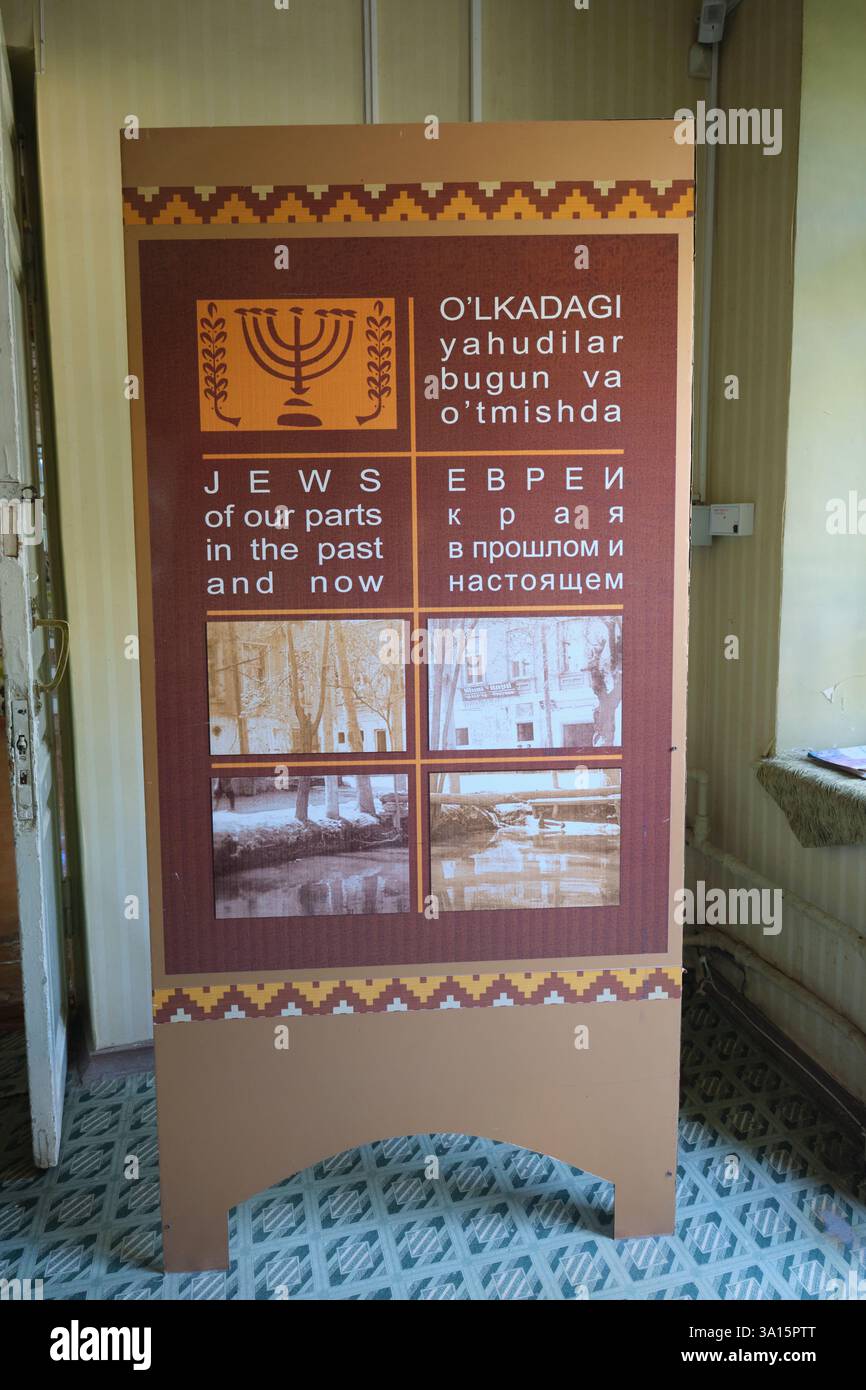 The entrance sign for the Jewish exhibit, show. At the Museum of ...