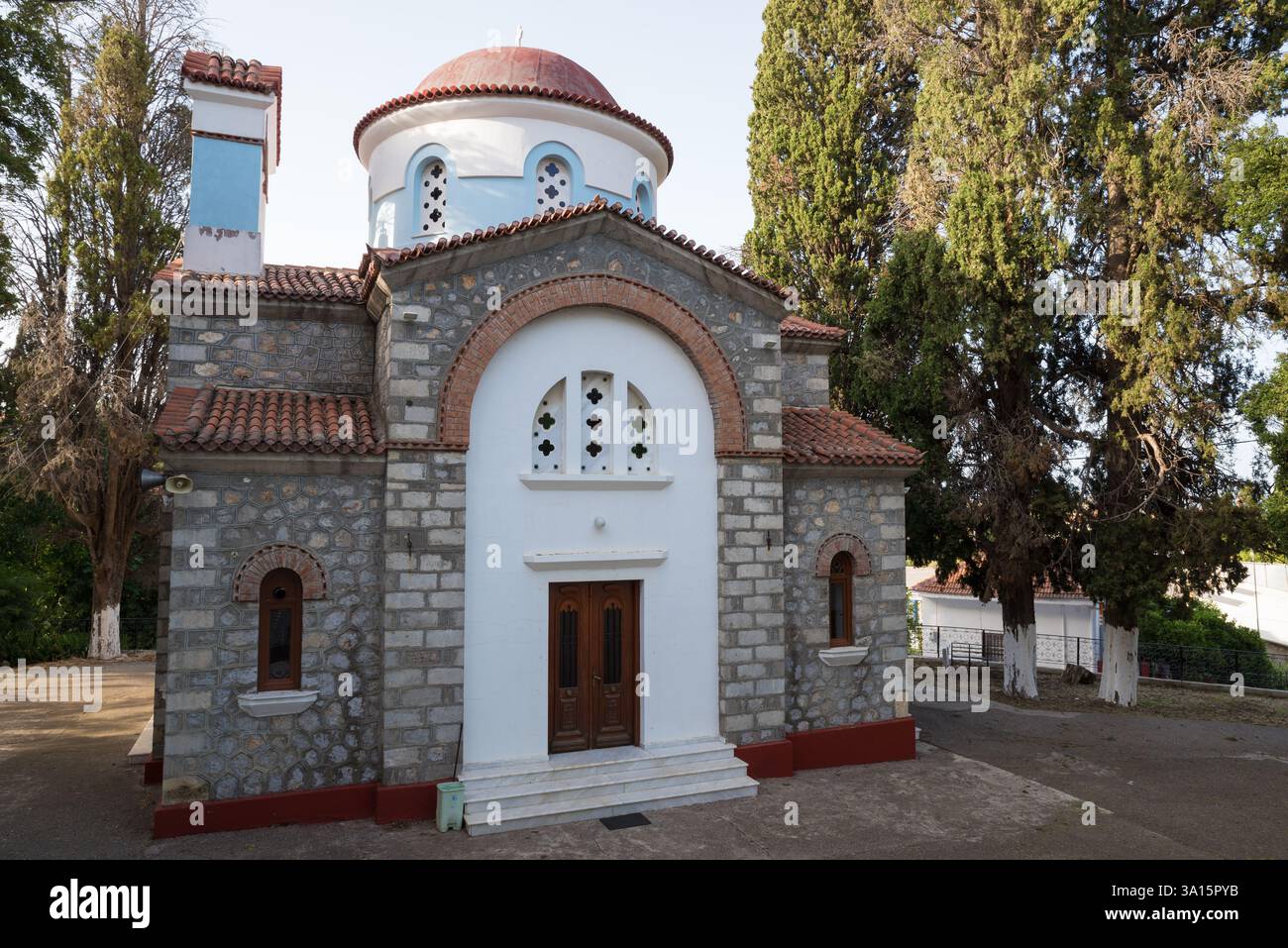 The church of Saint Anna in Agia Anna village, North Evia, Greece Stock ...
