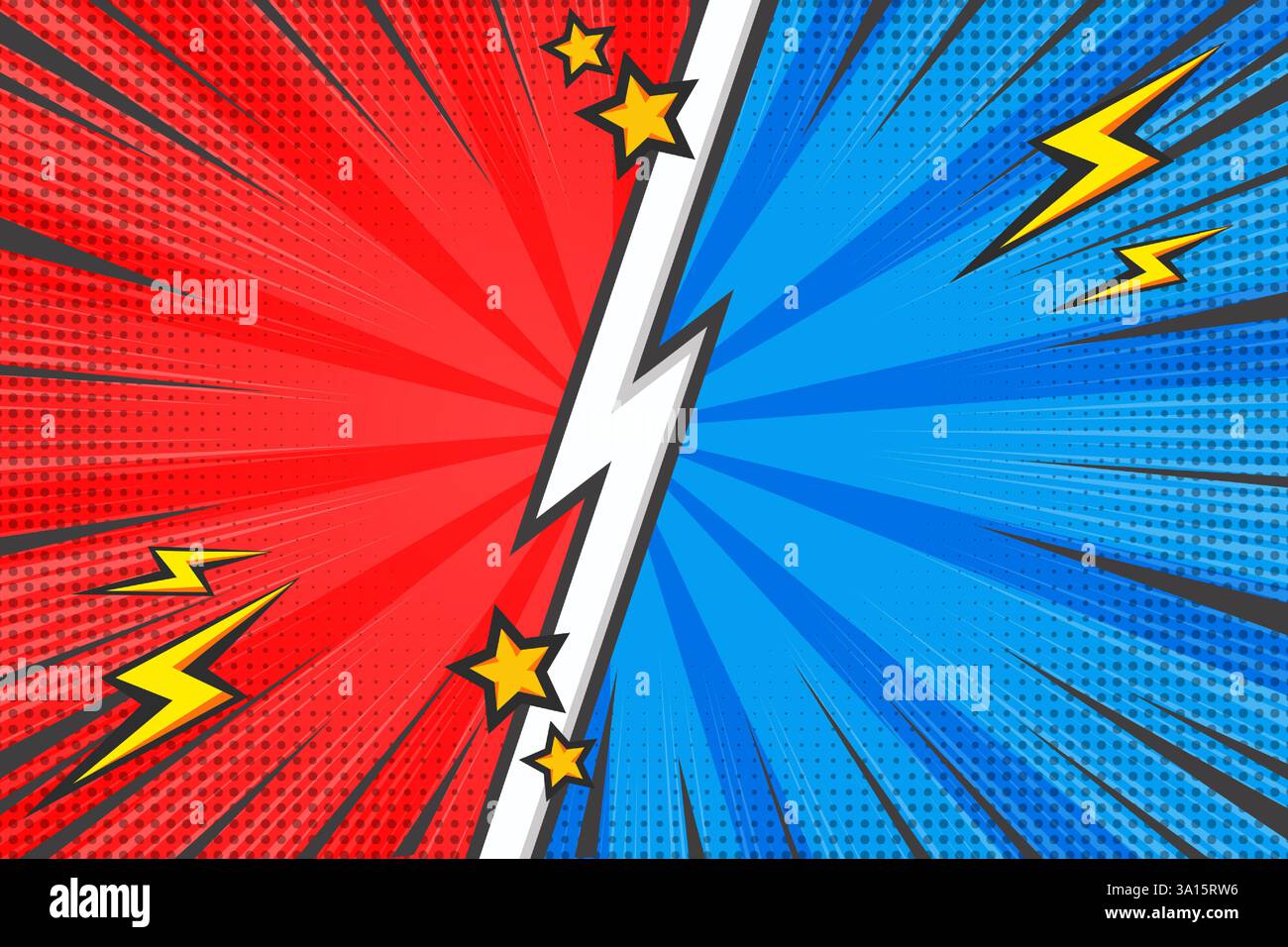 Comic book vector background. Cartoon pop art retro starburst graphic ...