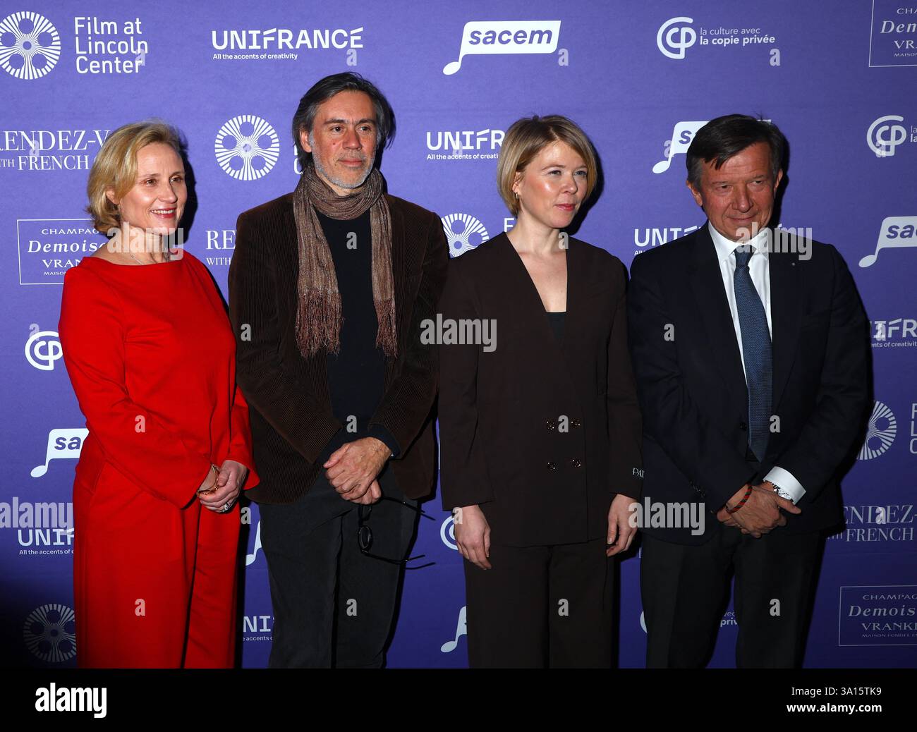 Daniela Elstner, Emmanuel Mouret, India Hair and Gilles Pelisson attend ...