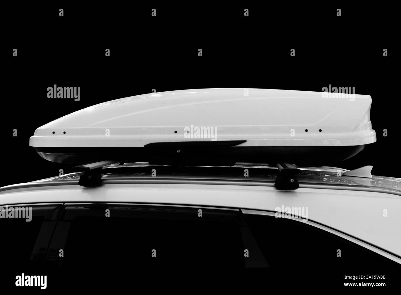 Rooftop cargo box Black and White Stock Photos & Images - Alamy