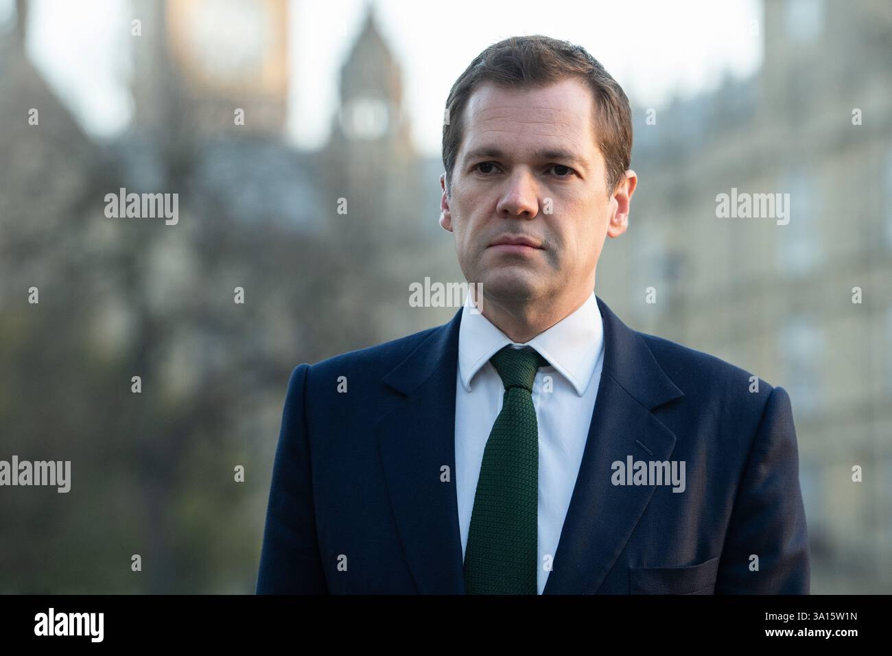 London, UK. 6 March 2025. Shadow Justice Secretary Robert Jenrick is ...