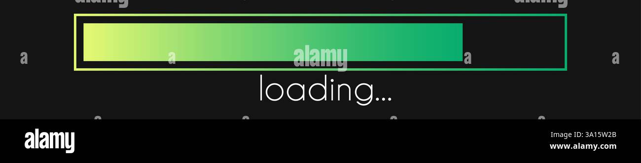 Load bar. Progress gradient download interface. Loading sign. Vector ...
