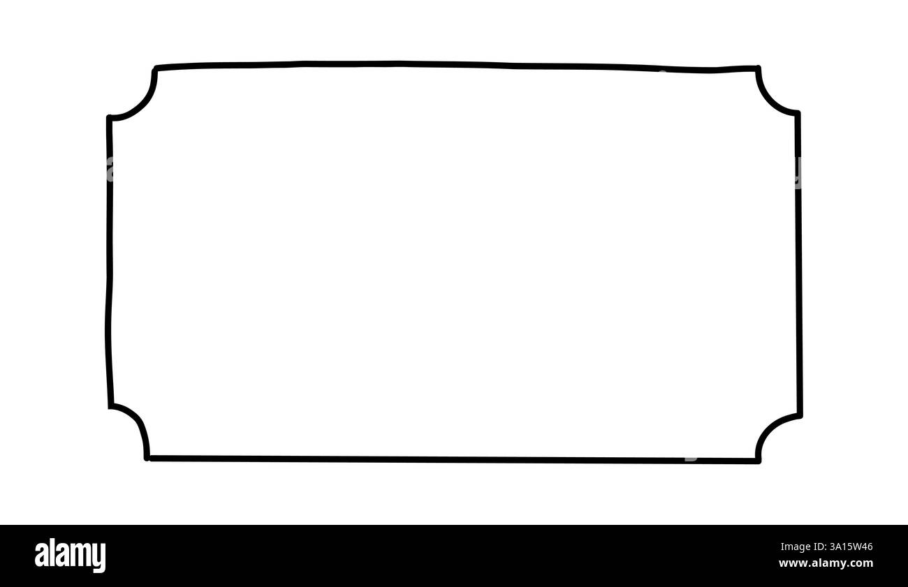 Doodle frames. Rectangle hand drawn borders. Squared ornament frame for sketchbook or bullet ...