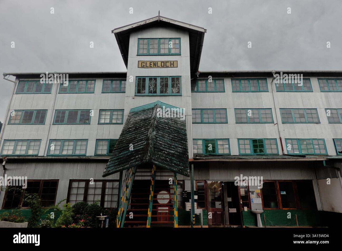 Exterior of the Glenloch Tea Factory, Pekoe Trail, Ramboda, Nuwara ...