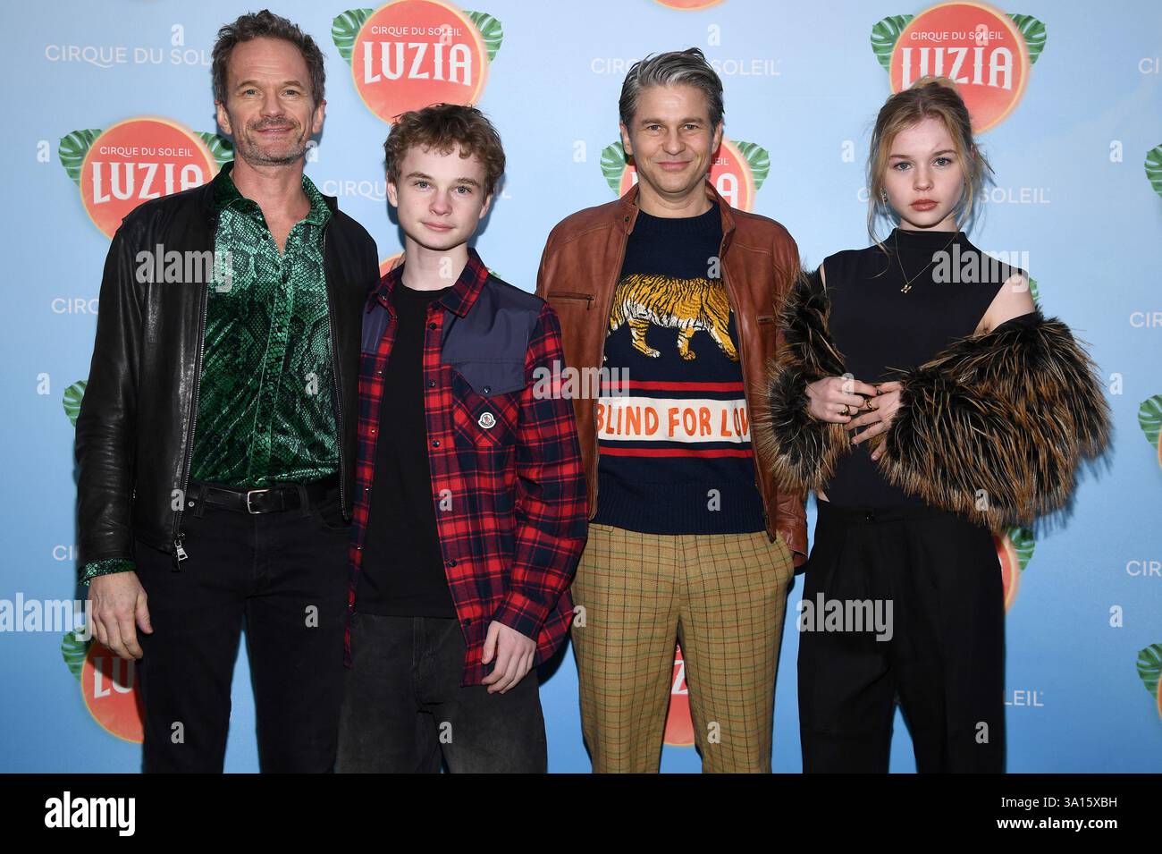 Harper grace burtka harris and gideon scott burtka harris hi-res stock ...